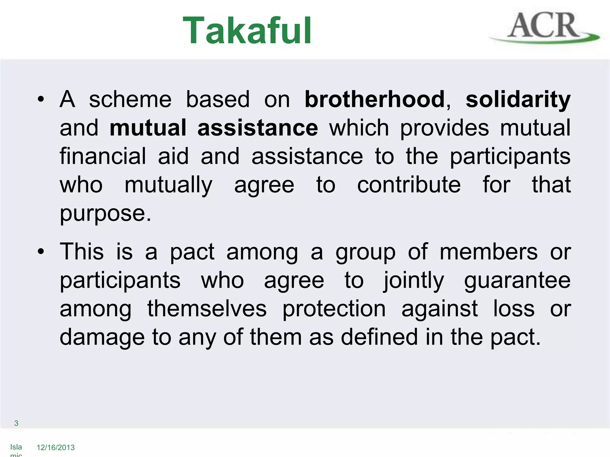 Insurance vs Takaful | PPTX