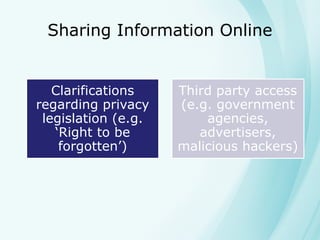 sharing information online is very important | PPTX