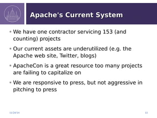 Sharing Apache's Goodness: How We Should be Telling Apache's Story ...