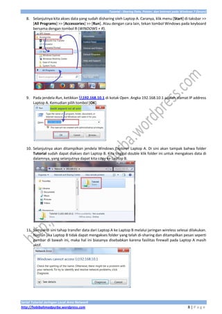 Sharing data-printer-dan-internet-pada-windows-7-seven | PDF