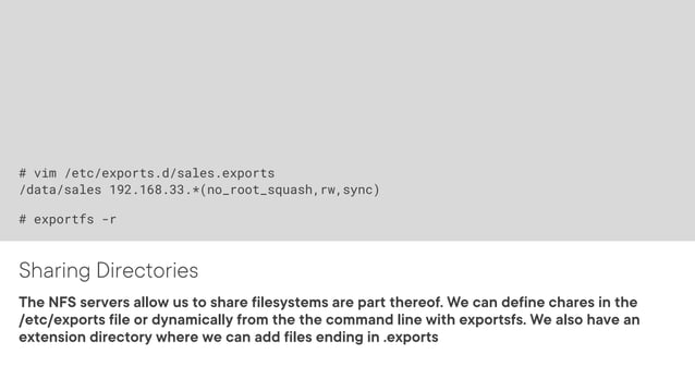 Sharing Filesystems Using Nfs Slidespdf