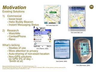 Sharing Motion Information with Close Family and Friends | PPT