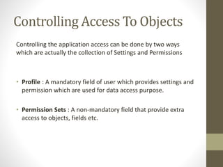 Sharing and security in Salesforce | PPTX