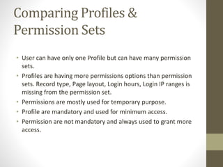 Sharing and security in Salesforce | PPTX