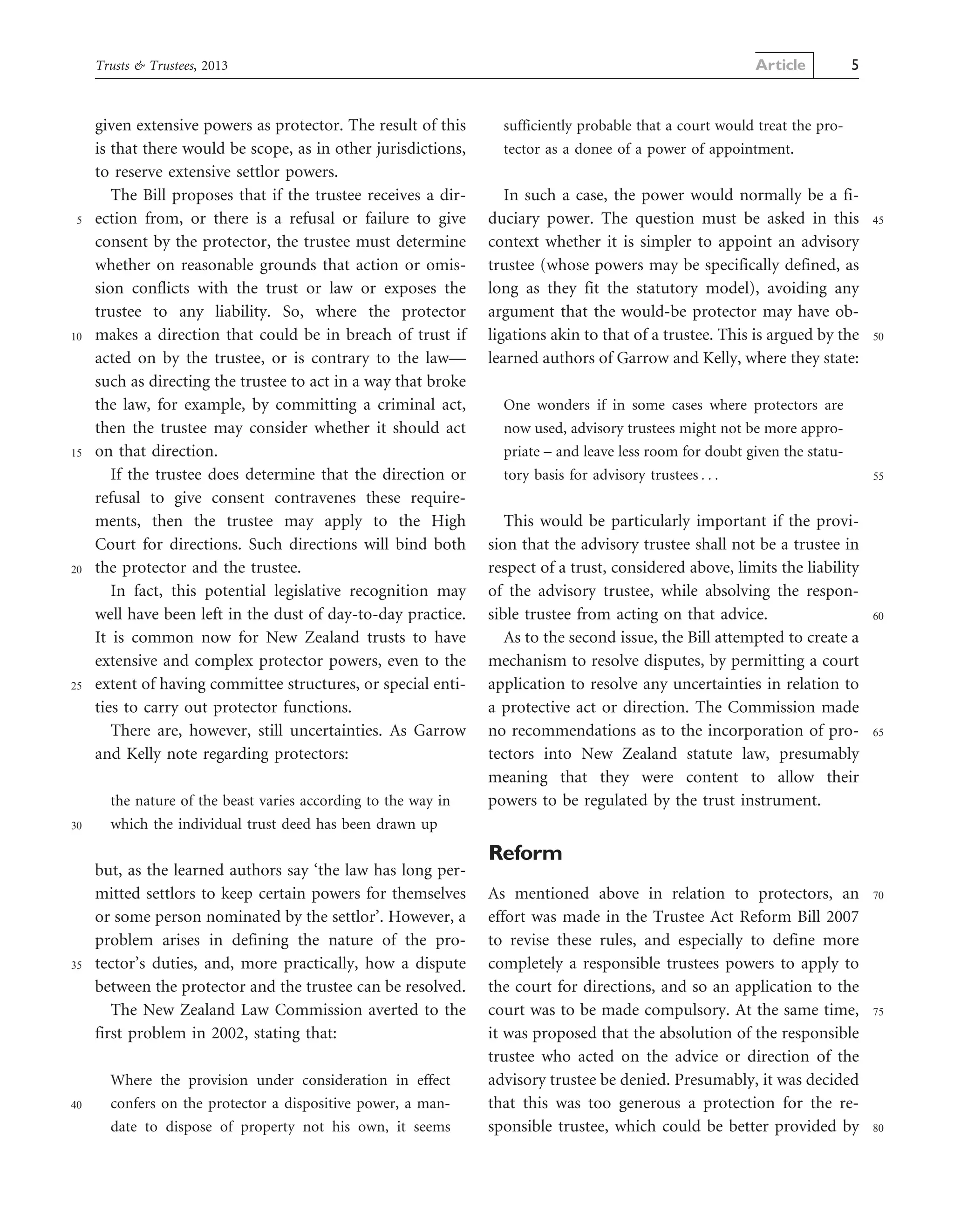 Sharing Away Trustees Powers - New Zealand - Trusts and Trustees | PDF