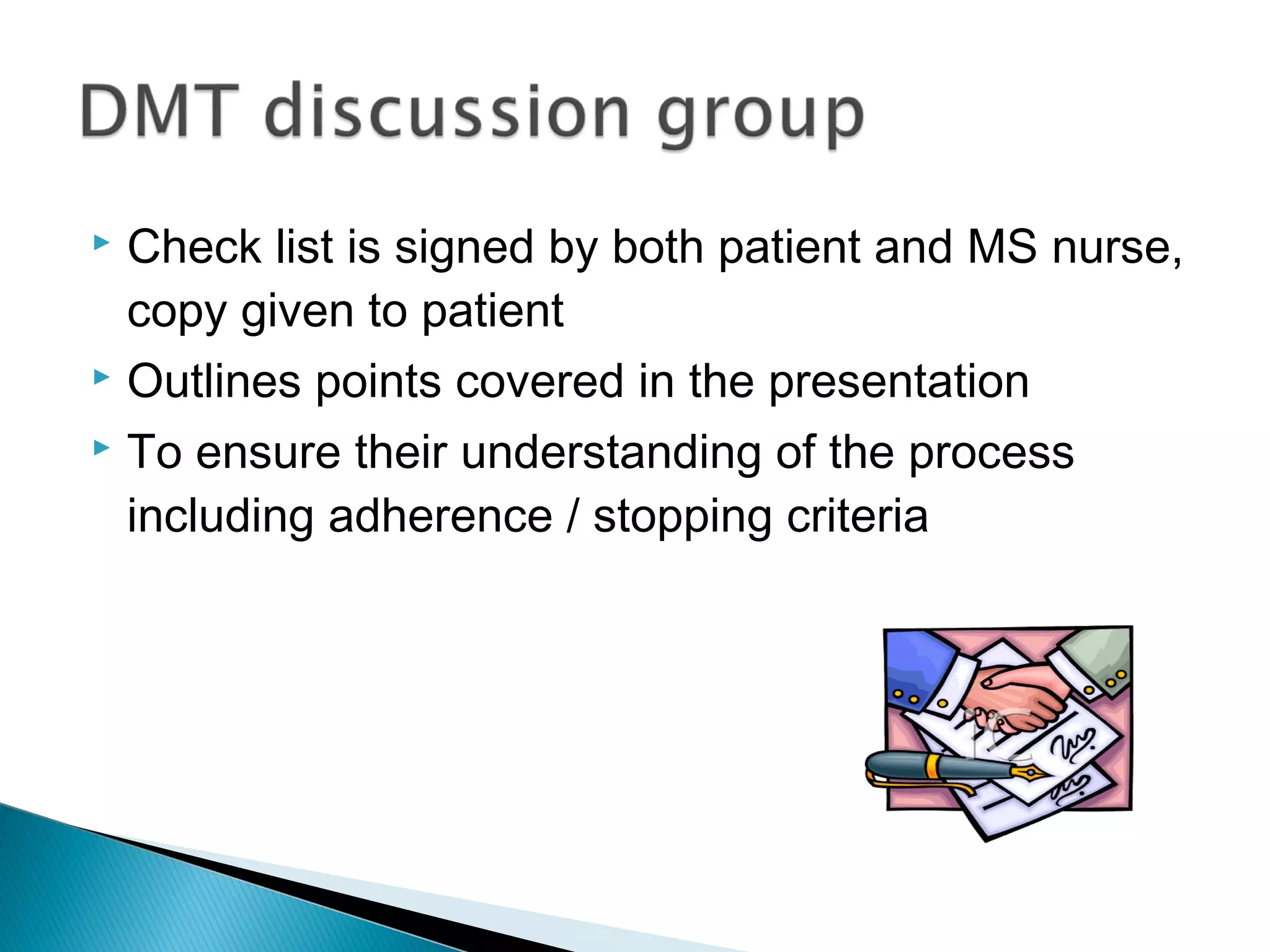 DMT discussion group - Samantha Colhoun | PPT