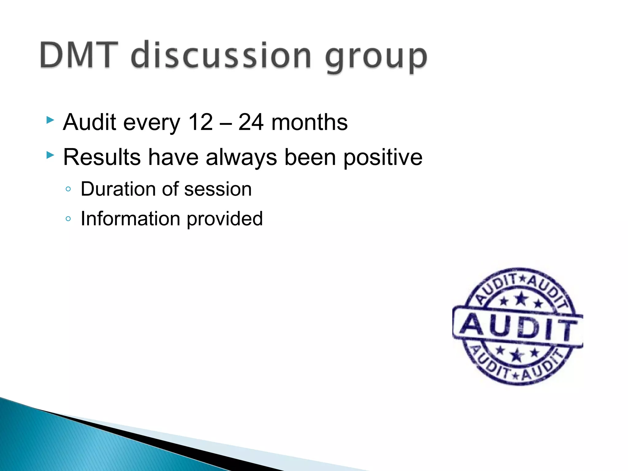 DMT discussion group - Samantha Colhoun | PPT