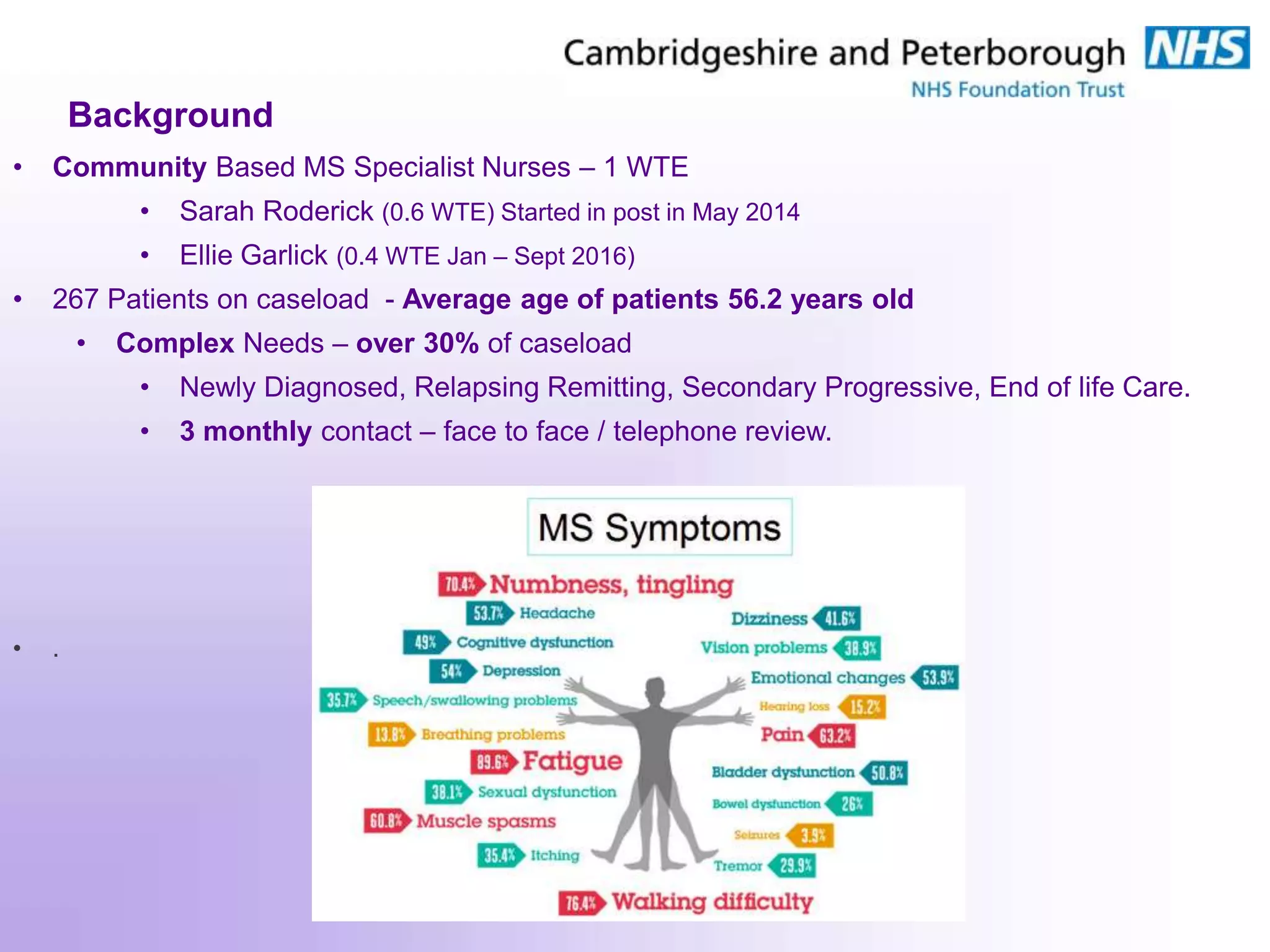 Multiple sclerosis complex multidisciplinary clinic - Sarah Roderick | PPT