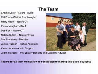 Multiple sclerosis complex multidisciplinary clinic - Sarah Roderick | PPT