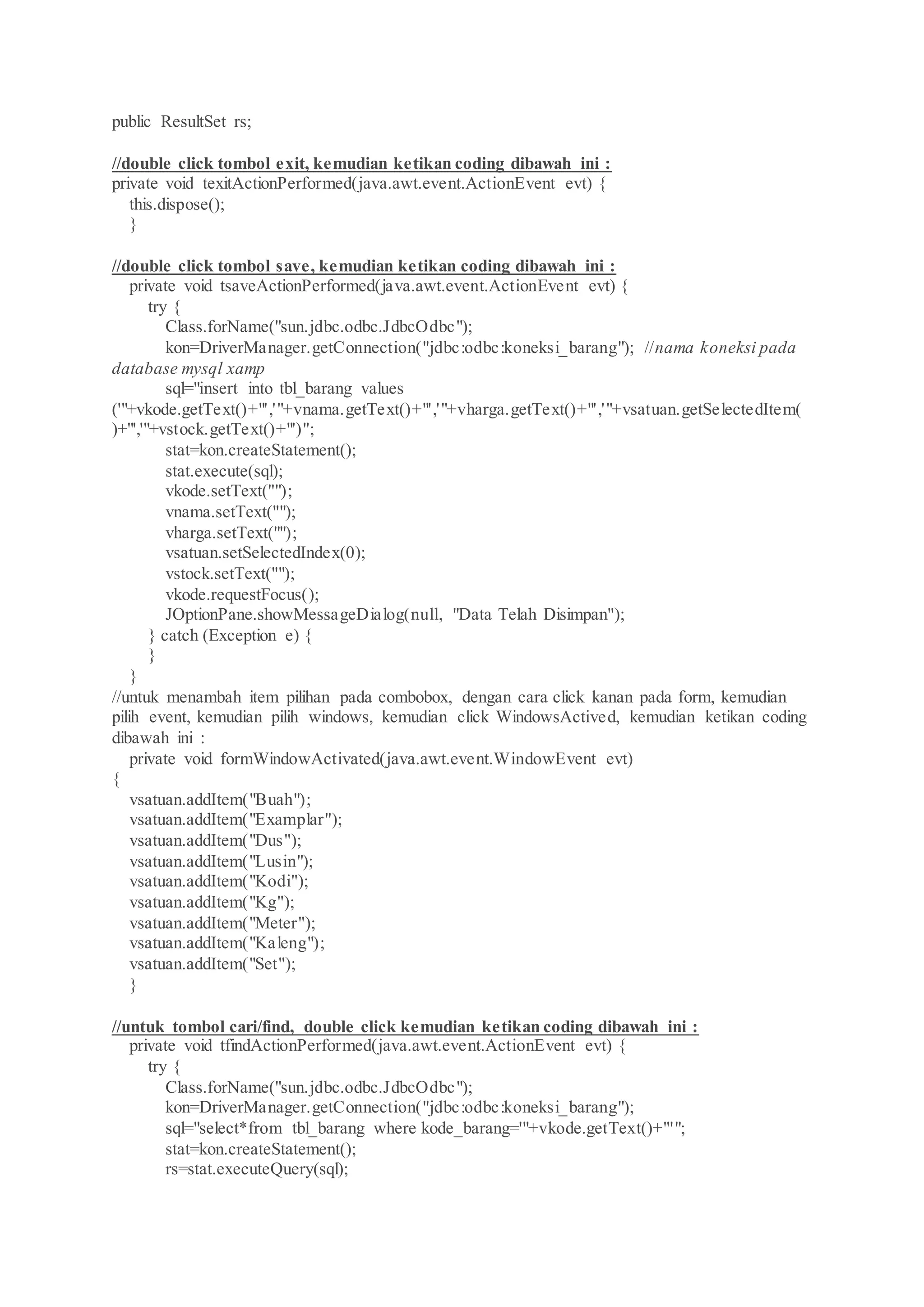 belajar neatbean | DOCX