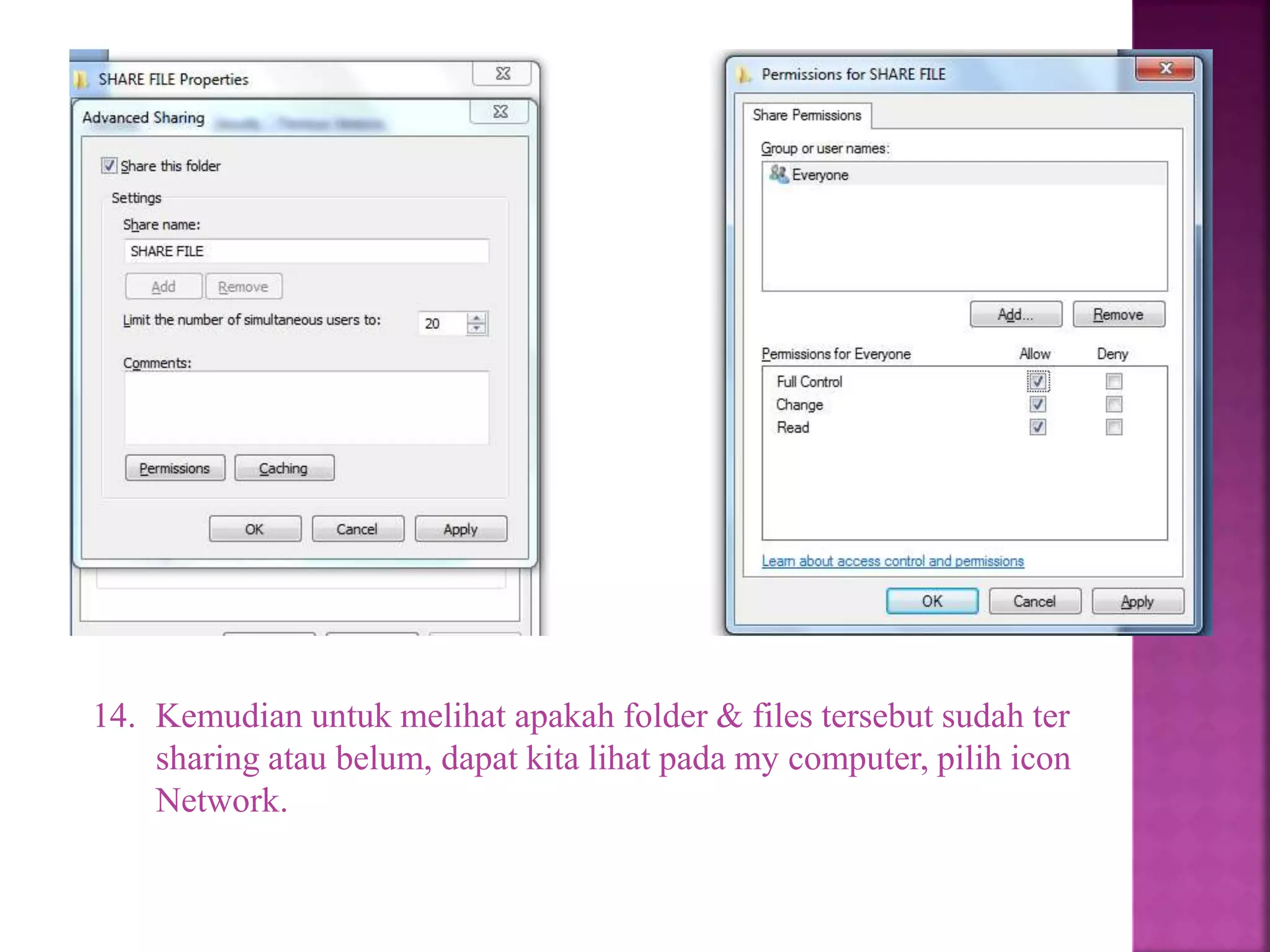 Tutorial Sharing data | PPT