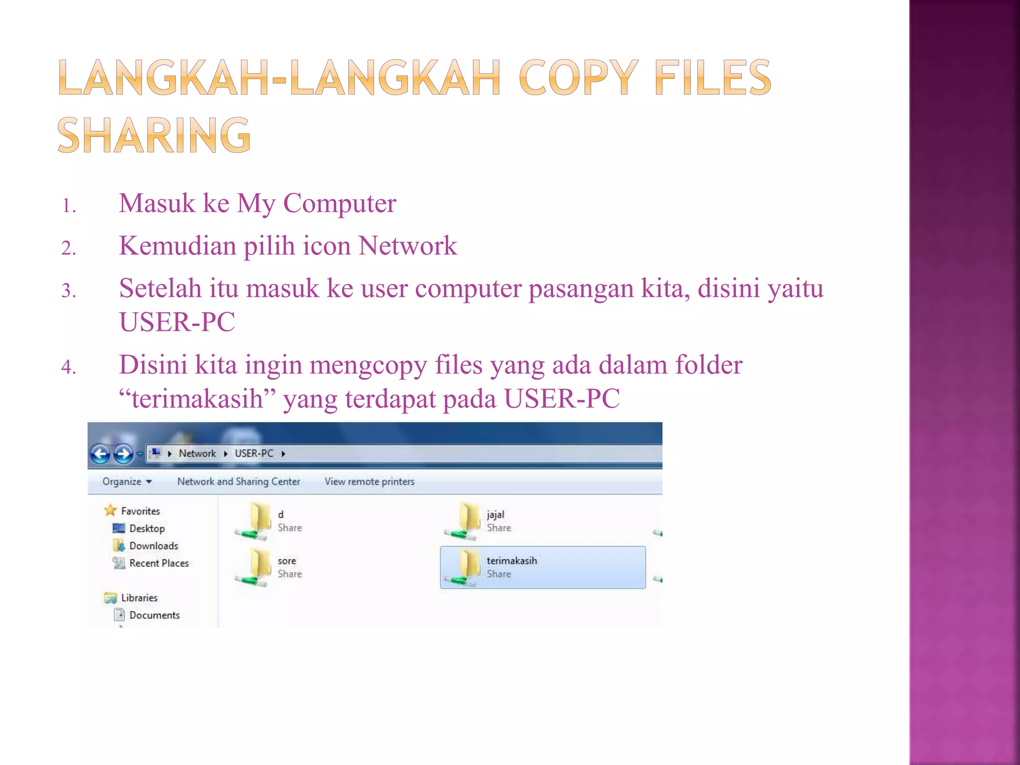 Tutorial Sharing data | PPTX