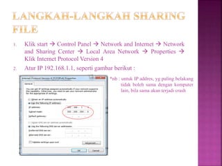 Tutorial Sharing data | PPTX