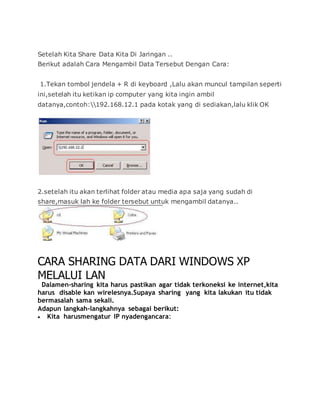 Sharing data di win xp | DOCX
