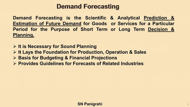 #Demand Forecasting & Inventory Optimization# By SN Panigrahi | PDF ...