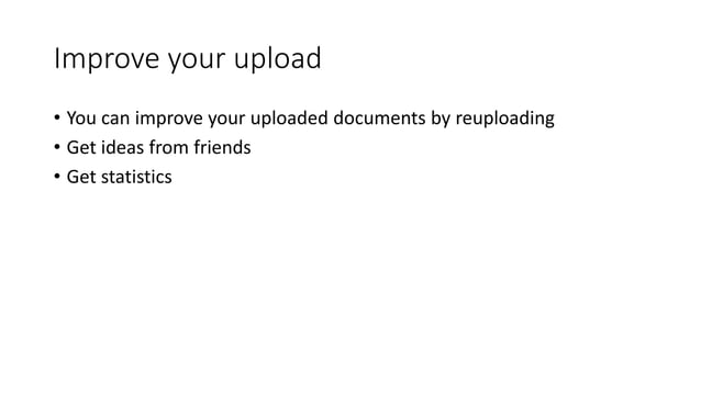 Sharing documents on slide share | PPTX