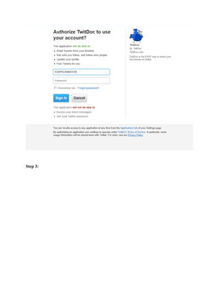 Sharing files on twitter | PDF