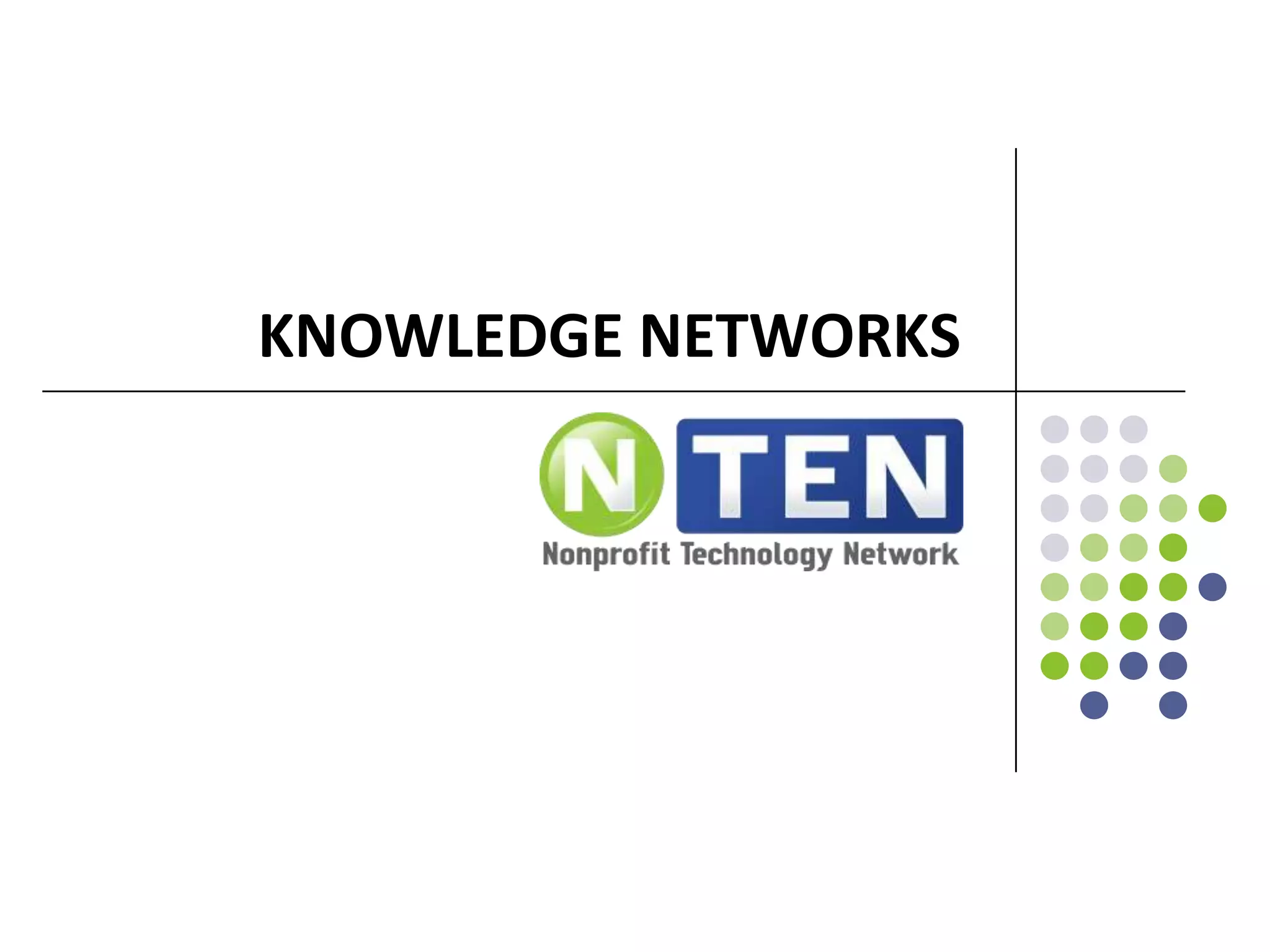 Knowledge Sharing Networks | PPTX