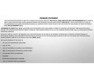 Sharing Knowledge Among QS practice in Qs firm in Malaysia | PPT