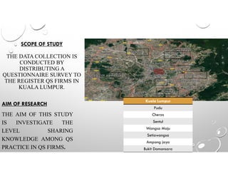 Sharing Knowledge Among QS practice in Qs firm in Malaysia | PPT