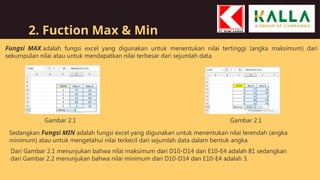 Sharing Knowledge Fungsi Excel yang biasa digunakan | PPTX