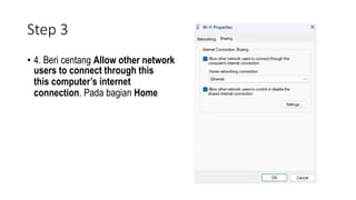 Sharing Network Connections via Personal Computer | PPT