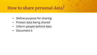 Sharing personal data and the GDPR - how can it be done - Francisco Romero Pastrana & Dorien ...