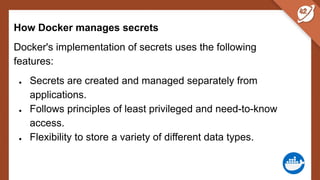 Sharing secret keys in Docker containers and K8s | PPT