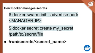 Sharing secret keys in Docker containers and K8s | PPT