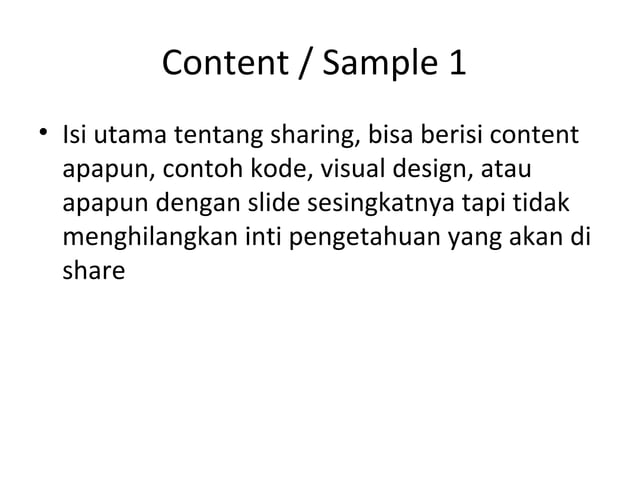 Sharing template | PPT