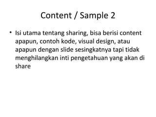 Sharing template | PPT