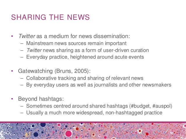 Sharing the News: Dissemination of Links to Australian News Sites on