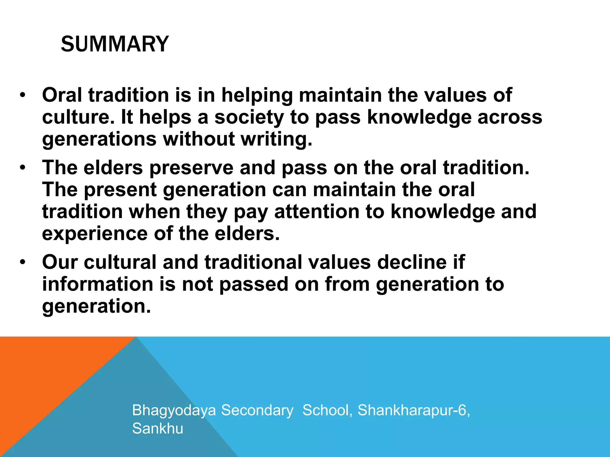 Sharing Traditions | PPTX