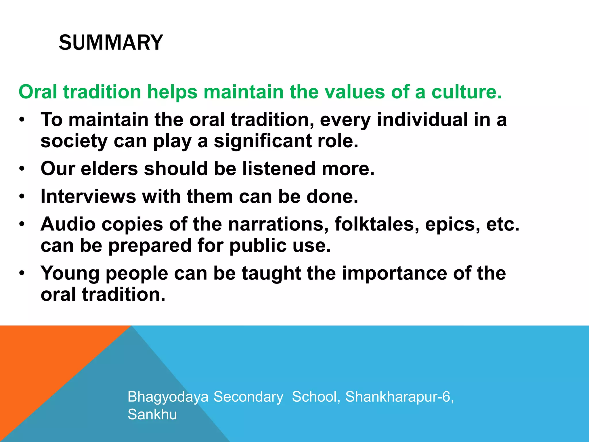 Sharing Traditions | PPTX