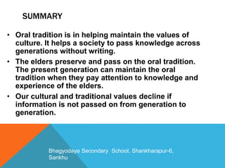 Sharing Traditions | PPTX