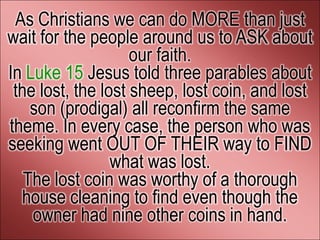 Sharing Your Faith 1 Peter 3:15-16 | PPTX | Christianity | Religion ...