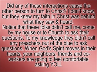 Sharing Your Faith 1 Peter 3:15-16 | PPTX | Christianity | Religion ...