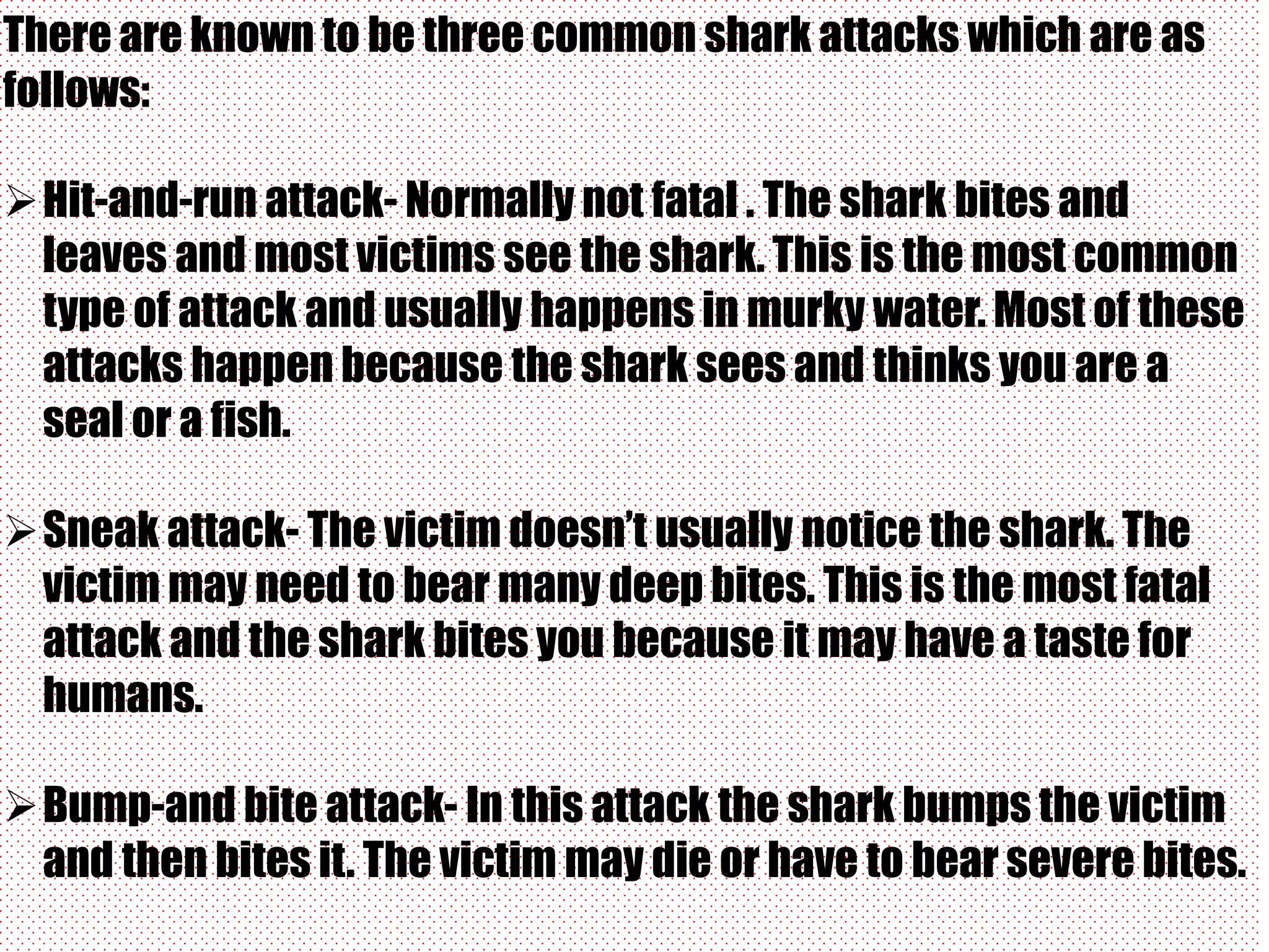 Shark Attack Information | PPTX