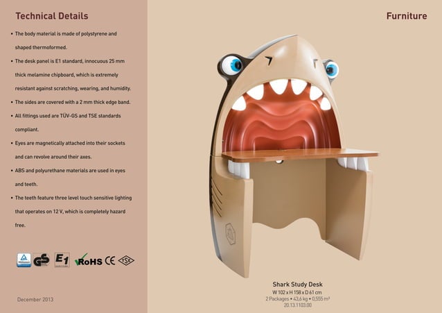 Cilek Black Pirate Shark Schreibtisch | PDF