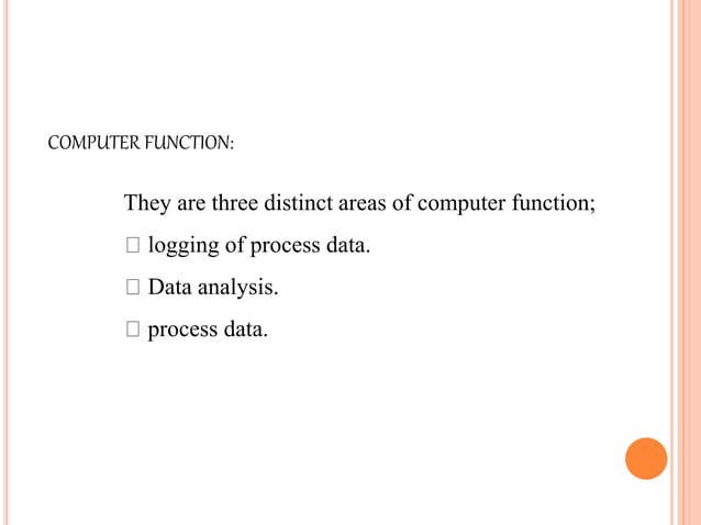 Computer control of fermentation process | PPTX | Chemistry | Science