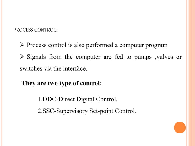 Computer control of fermentation process | PPTX | Chemistry | Science