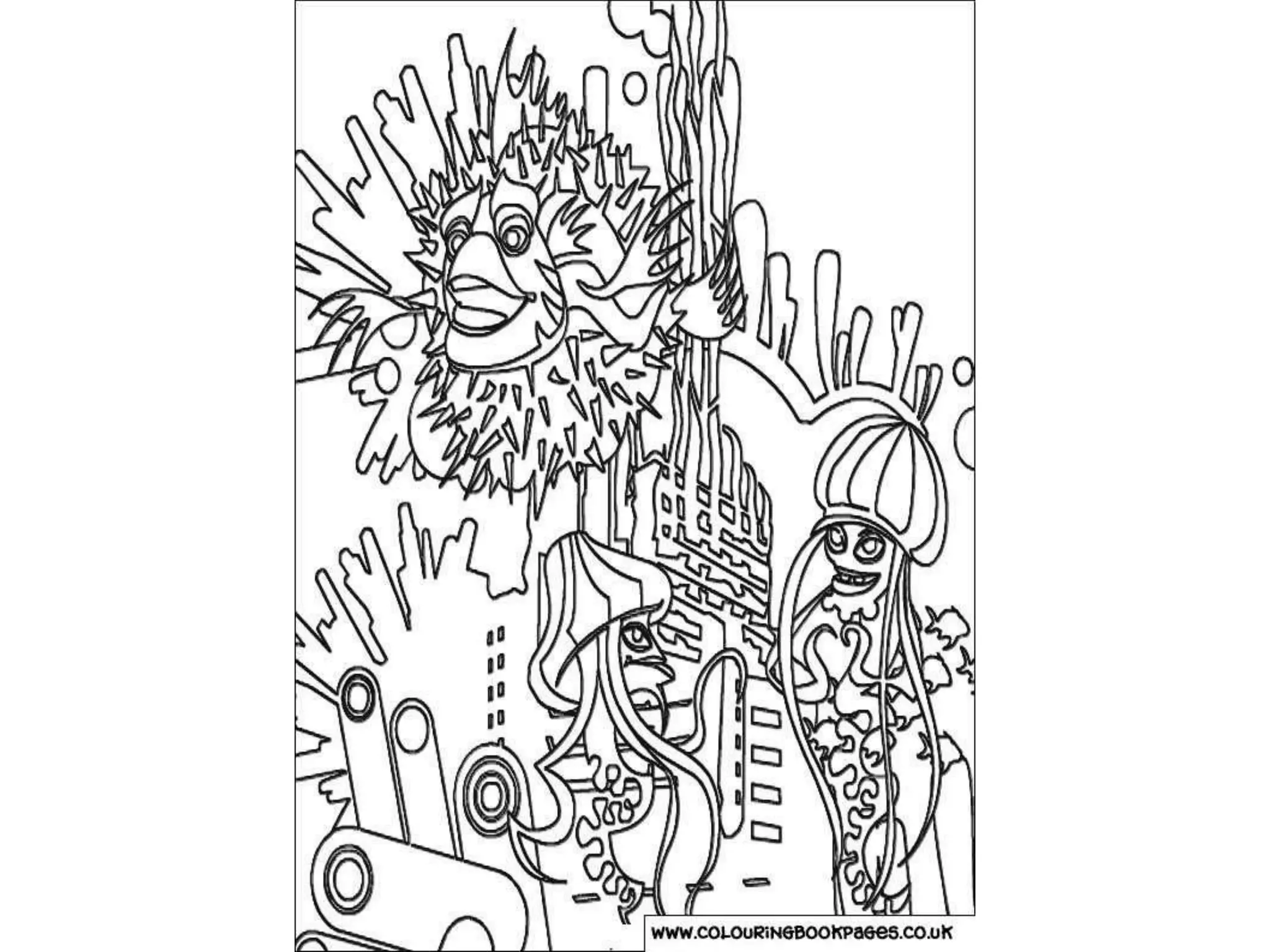 Shark tale Colouring Pages and Kids Colouring Activities | PPSX
