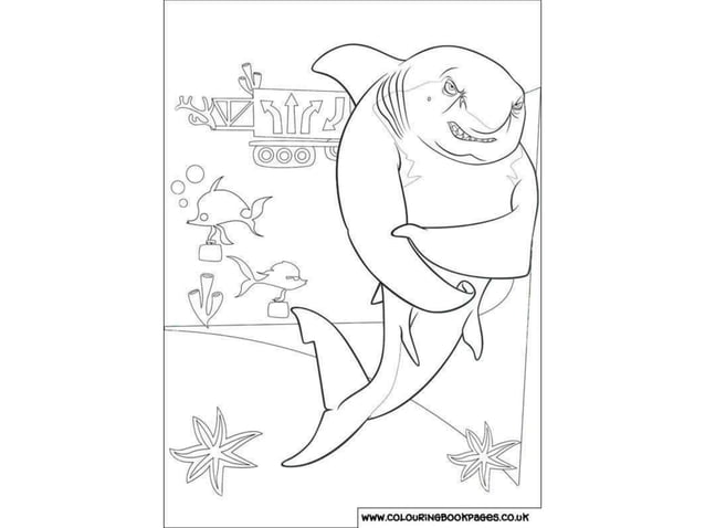 Shark tale Colouring Pages and Kids Colouring Activities | PPSX