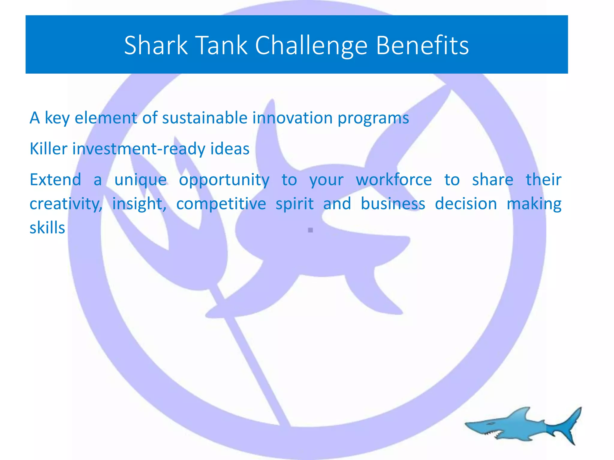 Shark tank innovation challenge | PPTX