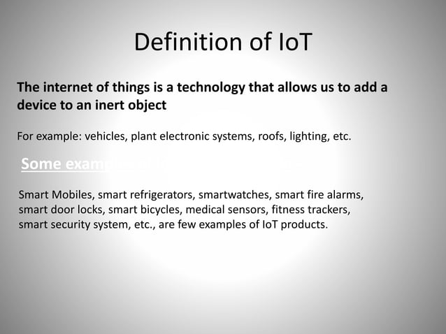 Introduction to Internet of Things(IoT) | PPTX | Internet of Things ...