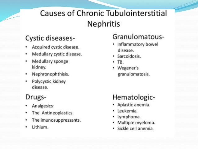 Interstitial nephritis,tubulointerstitial nephritis