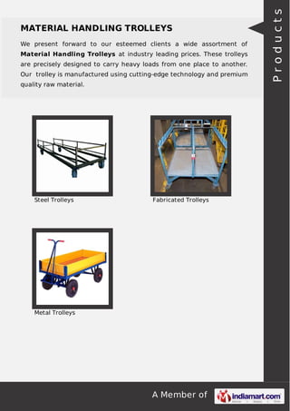 Sharma Engg. & Fabrication Works, Faridabad, Tractor Trolley | PDF