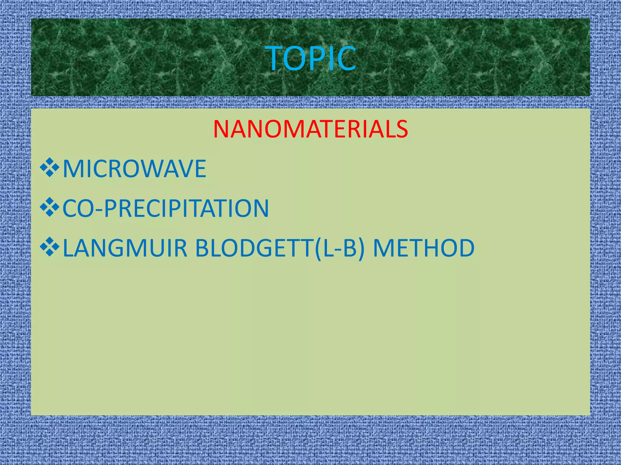 NANOMATERIALS | PPT
