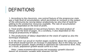 Classical Theory of economic Growth | PPTX