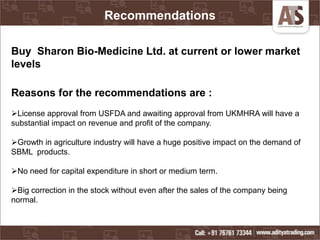 ATS Company Reports: Sharon bio | PDF